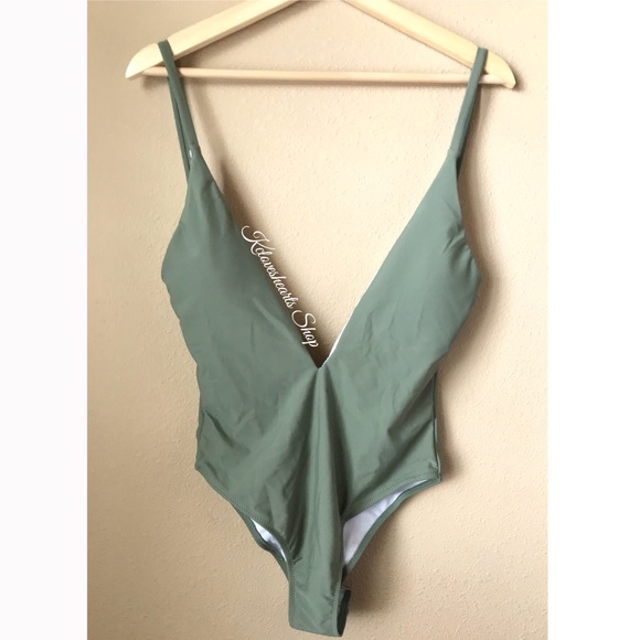 Swim | Plunging Deep V One Piece | Poshmark